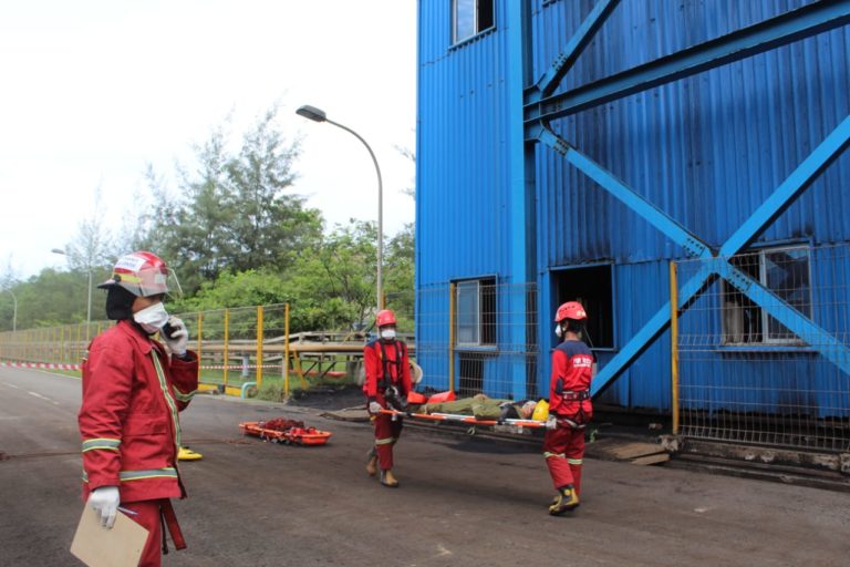 Bulan K3, PT PJB UBJ O&M PLTU Pacitan Gelar Simulasi Tanggap Darurat - Pacitanku